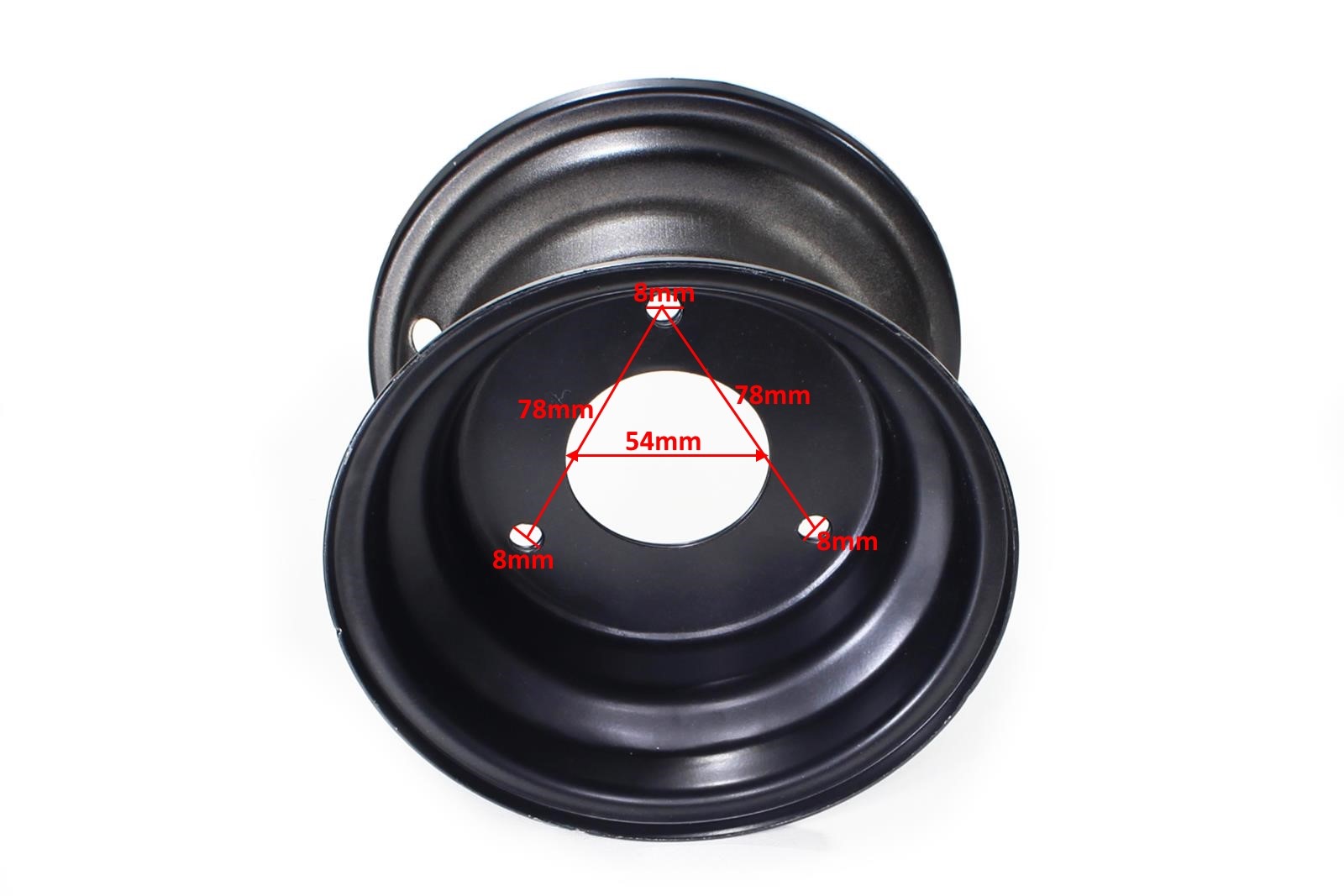 Felni 6" 3 ponton felfogatott ATV/ Quad WB (Fekete)